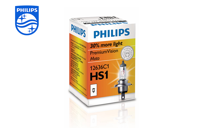 PHILIPS PremiumVision Moto headlight HS1 12V 35/35W PX43t 12636C1 ...