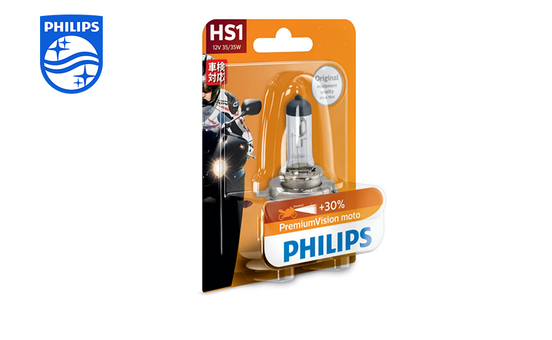 PHILIPS PremiumVision Moto headlight HS1 12V 35/35W PX43t-38 12636B1 ...