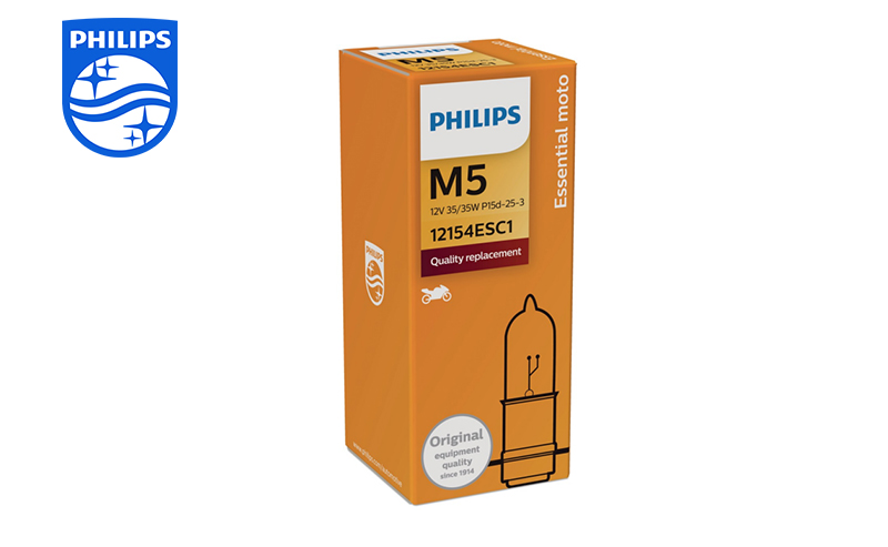 PHILIPS Essential Vision Moto headlight M5 12V 35/35W P15d-25-3 ...