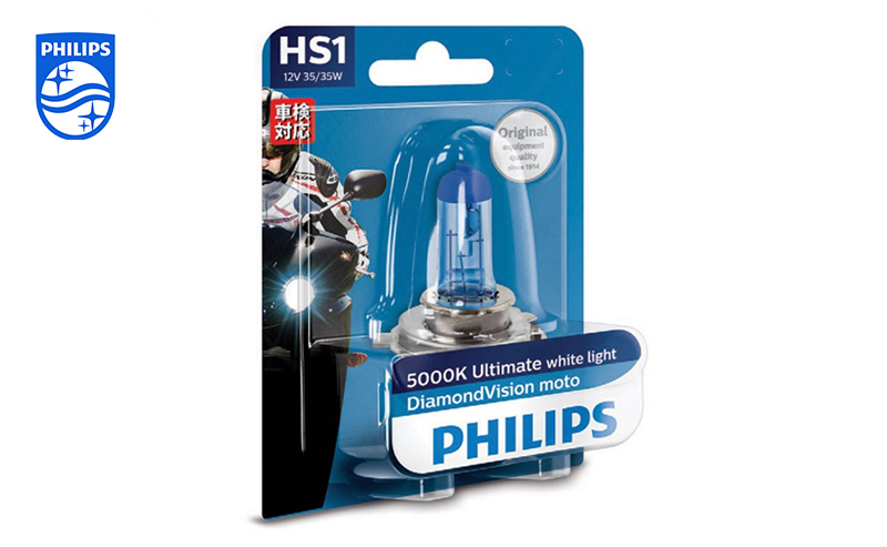 PHILIPS DiamondVision Moto Headlight bulb HS1 12V 35/35W 12636DVB1 P32d ...